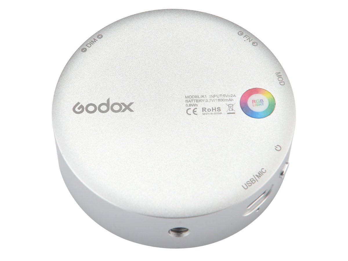Buy - Godox R1 Round RGB Lightweight LED Light - Production Gear Ltd ...