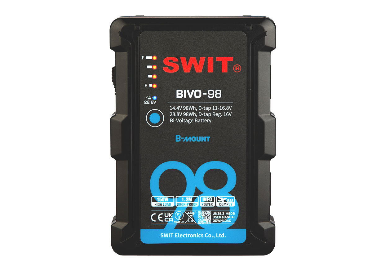 Buy - Swit BIVO-98 B-Mount Battery - Production Gear Ltd - Broadcast and Professional Cameras ...
